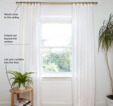 HOW TO HANG CURTAINS THE RIGHT WAY