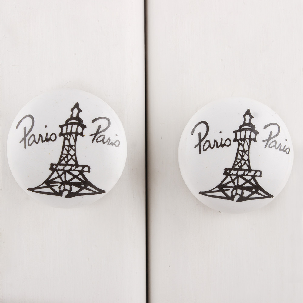 Paris Eiffel Tower Flat Drawer Knob