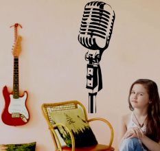 The Microphone Wall Sticker