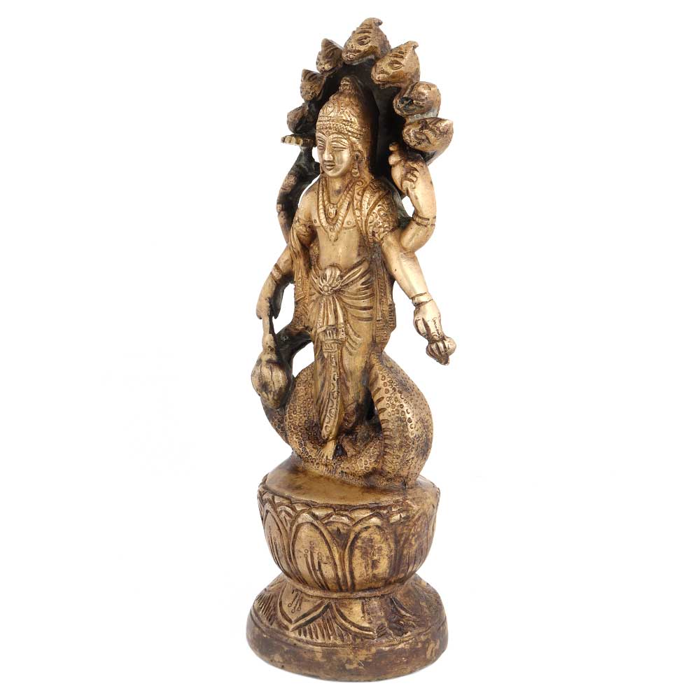 Brass Lord Vishnu Statue Or Idol Under Anant Naag