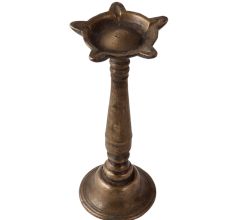Vintage Used Brass Oil Lamp Stand