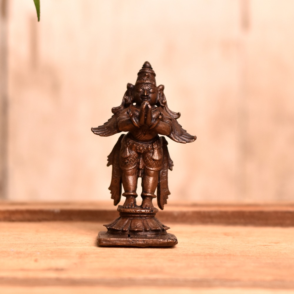 Indian Lord Garuda Copper Statue for Decoration