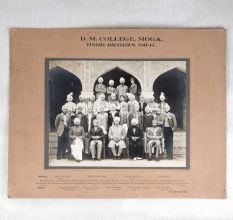 D.M. College Moga Group Paper Photograph for Vintage Collection