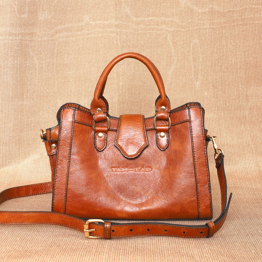 Buy Handmade Caramel Crunch Sling Bag Leather Minimalist